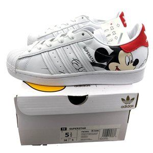 adidas | Shoes | Mickey Mouse Superstar Adidas Sneakers Size 55 Collab ...